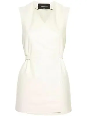Fabiana Filippi Leather Wrap Vest