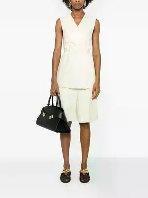 Fabiana Filippi Leather Wrap Vest