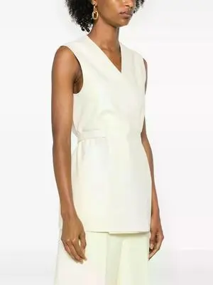 Fabiana Filippi Leather Wrap Vest