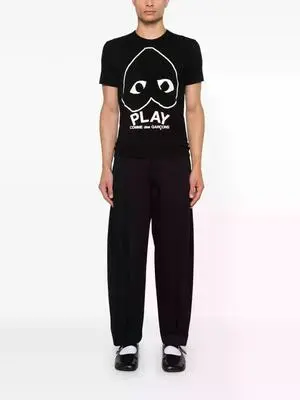 Play Comme Des Garcon Logo Print T-shirt