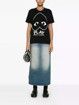 Play Comme Des Garcon Logo Print T-shirt