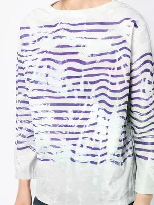 DOUBLET Graphic-print Long-sleeved Top