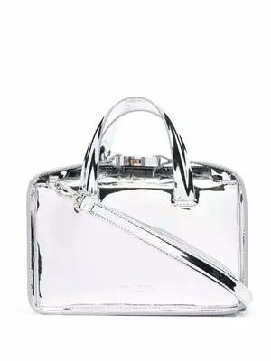 1017 Alyx 9sm Brie Metallic Tote - Silver