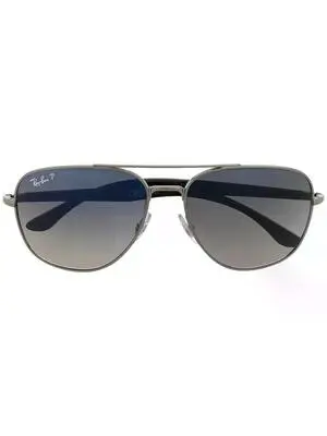 Ray-ban Aviator Sunglasses With Gradient Lenses - Silver