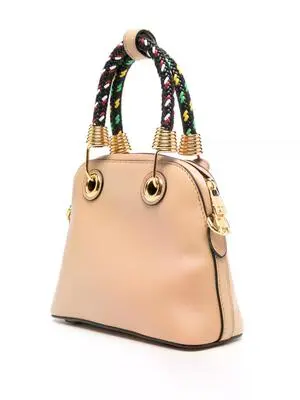 Moschino Braided Top Handle Tote Bag