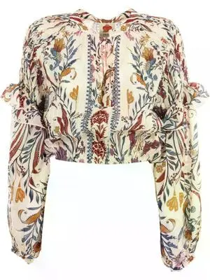 Farm Rio Cropped Blouses