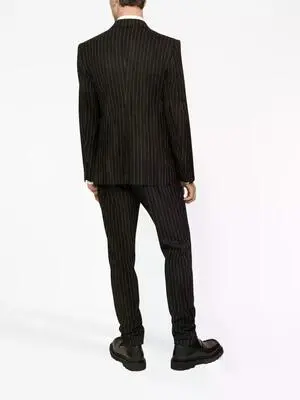 Dolce & Gabbana Double-breasted Pinstripe Suit - Black