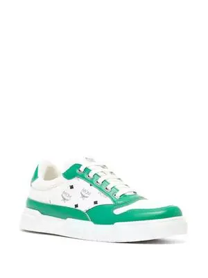 Mcm Skyward Monogram Print Low-top Sneakers