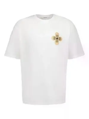 Commas Floral-embroidered T-shirt