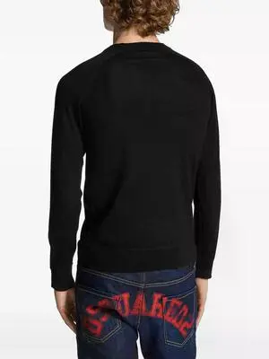 Dsquared2 Logo Print Fine-knit T-shirt - Black