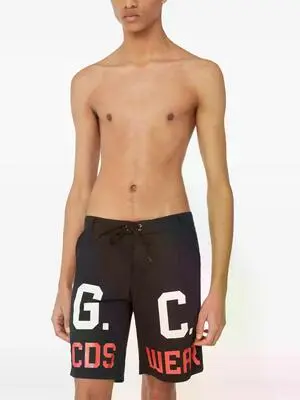 Gcds Logo-print Drawstring Swim Shorts