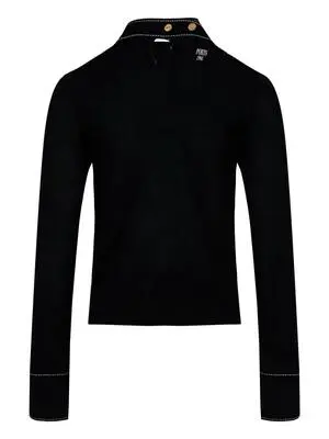 Ports 1961 Knitted Sweater With Contrast Stitching