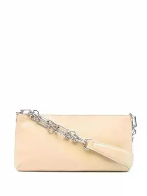 By Far Holly Leather Shoulder Bag - Neutrals