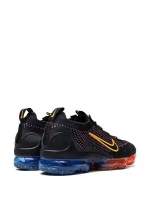 Nike Vapormax 2021 Flyknit "university Gold" Sneakers - Black
