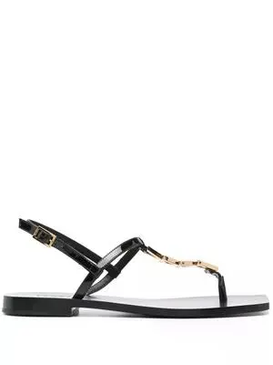 Versace V-chain Flat Sandals