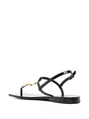 Versace V-chain Flat Sandals