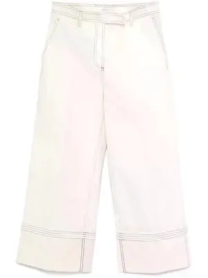 Thom Browne Belted Wide-leg Jeans - Neutrals