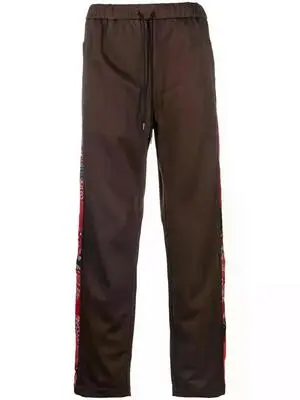 CHILDREN OF THE DISCORDANCE Bandana-panel Track Pants - Brown