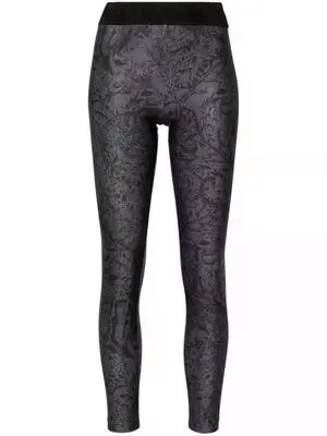 Just Cavalli Leopard-print Leggings - Grey