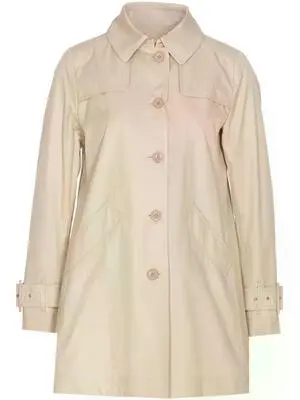 Herno Long Sleeve Trench Coat - Neutrals