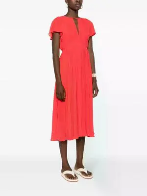 Michael Kors Pleated Midi Dress