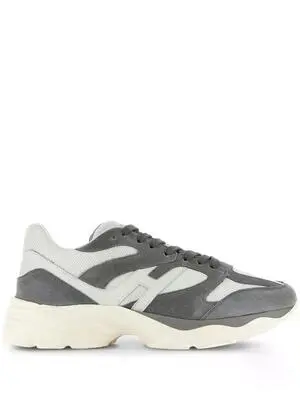 Hogan Panelled Suede Sneakers - Grey