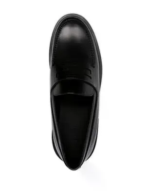 Fendi Frame Leather Loafers