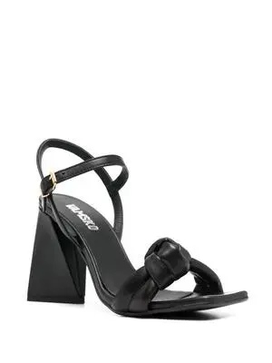 VAMSKO Eden 100mm Leather Sandals - Black