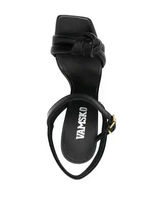 VAMSKO Eden 100mm Leather Sandals - Black