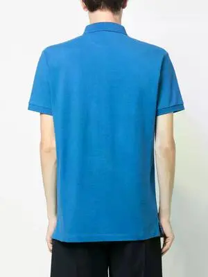 HACKETT Logo-embroidered Piqué Cotton Polo Shirt - Blue