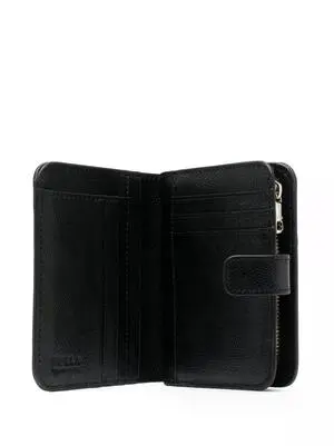 Furla Logo-lettering Leather Wallet - Black
