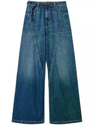 TWINSET Wide-leg Belted Jeans