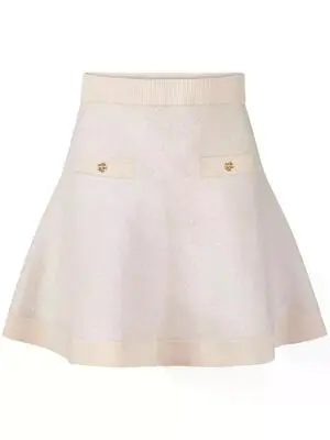 Nina Ricci Flared Mini Skirt - Neutrals