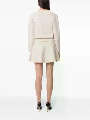 Nina Ricci Flared Mini Skirt - Neutrals