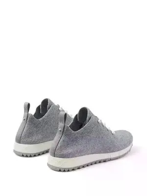 JIMMY CHOO Veles Sock Fit Trainers With Faux-pearl Detailing