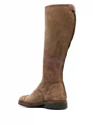 ALBERTO FASCIANI Zipped Flat Knee-length Boots - Neutrals