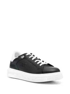 BALDININI Two-tone Low-top Sneakers With Perforated Detailing