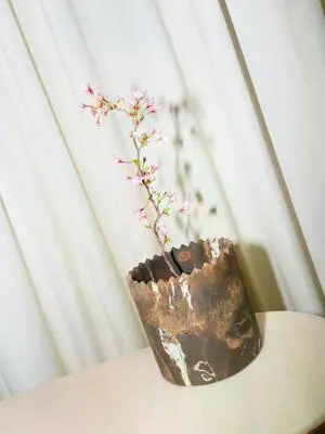 EDITIONS MILANO Small Triangoli Vase - Black