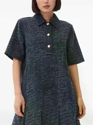 GANNI Short Sleeve Denim Mini Dress