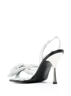 Dsquared2 Bow Embellished Square-toe Heeled Sandals