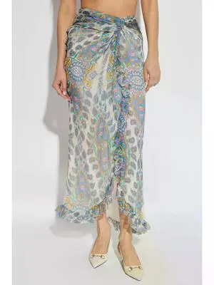 Etro High-waisted Silk Wrap Skirt