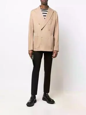 TONELLO Double-breasted Fitted Blazer