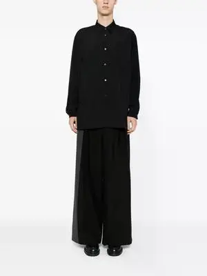Comme Des Garçons Pocket-patched Shirt - Black