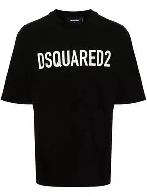Dsquared2 Logo-print Cotton T-shirt - Black