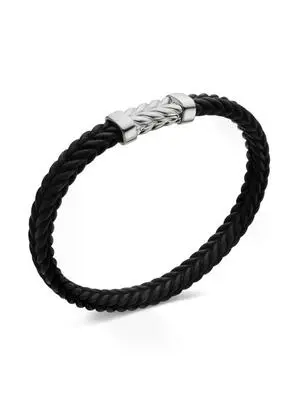 David Yurman Sterling Chevron Station Bracelet - Silver