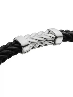 David Yurman Sterling Chevron Station Bracelet - Silver
