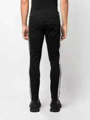 Philipp Plein Skinny Jeans With Stripe Detail