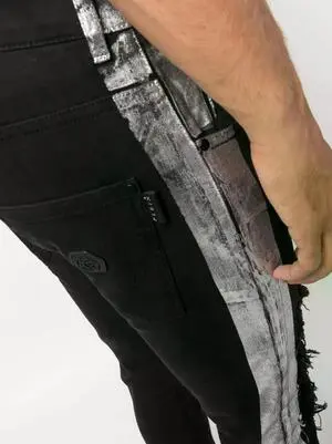 Philipp Plein Skinny Jeans With Stripe Detail