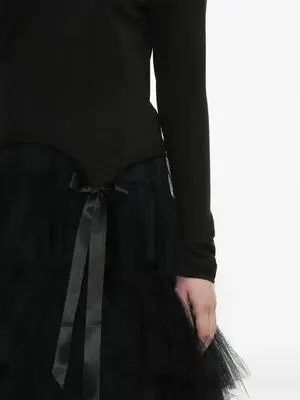Simone Rocha Bow Detail Long Sleeve T-shirt