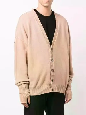 AMBUSH Logo-intarsia Knit Cardigan